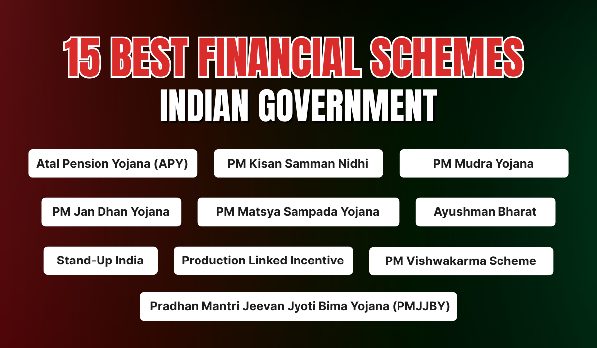 15 Best Financial Schemes by Indian Government for Everyone